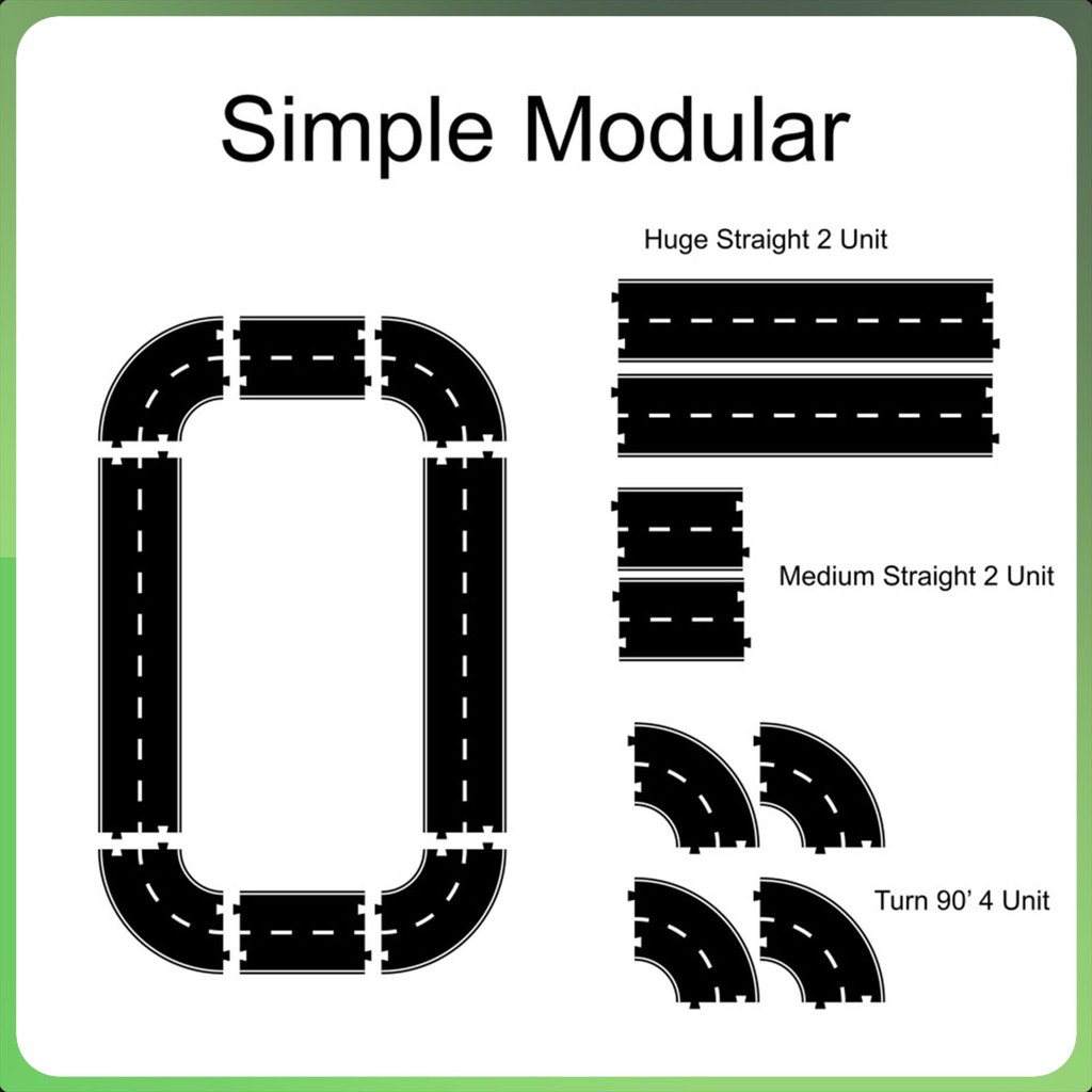 Jual Track Roads Diorama Bundling Simple Modular for Car Diecast ...