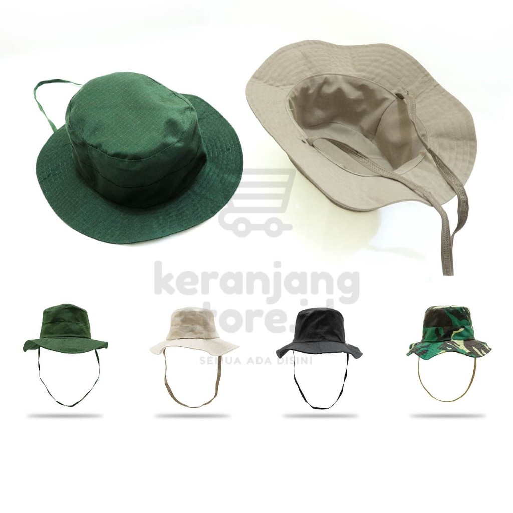 Jual Topi Rimba / Bucket Hat / Rimba Hat / Hiking Hat / Topi Hutan ...
