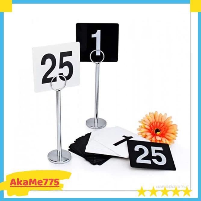 Jual Nsco Table Number Holder Menu Stand Nomor Meja Penanda Menu Pesta ...