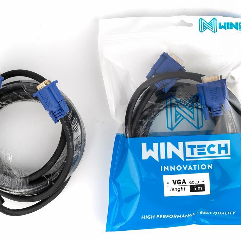 Jual KABEL VGA WINTECH STANDART 1,5m, 3m, 5m,10m | Shopee Indonesia