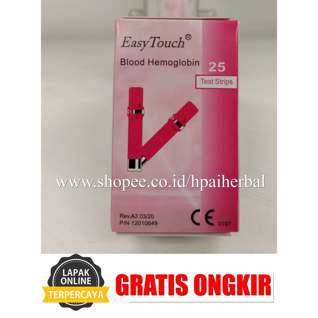 Jual Strip Hemoglobin EasyTouch / stik Hemoglobin / strip Hb | Shopee ...