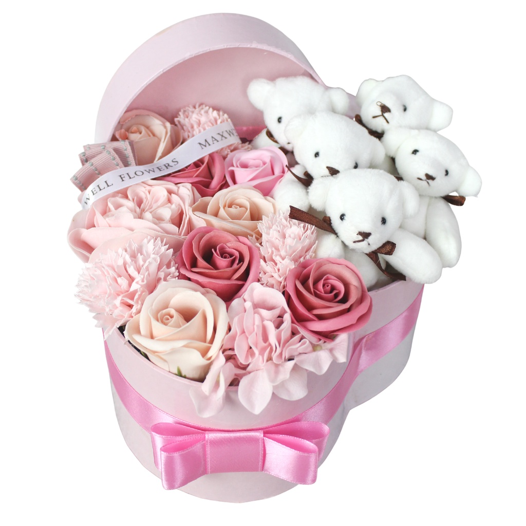 Jual Sugar Soap Roses + Mini Teddy bears | Kado unik | Kado Anniversary ...