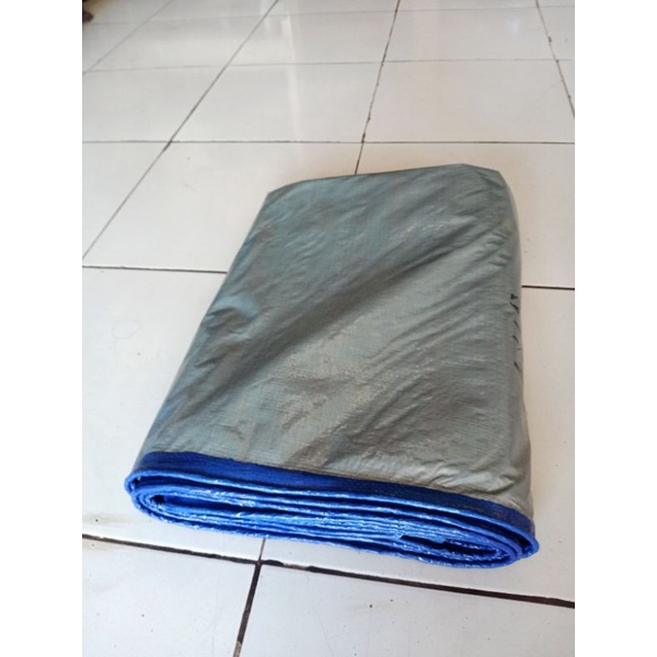 Jual Terpal Jadi A3 biru siver ( Ukuran Bebas / M2 ) | Shopee Indonesia