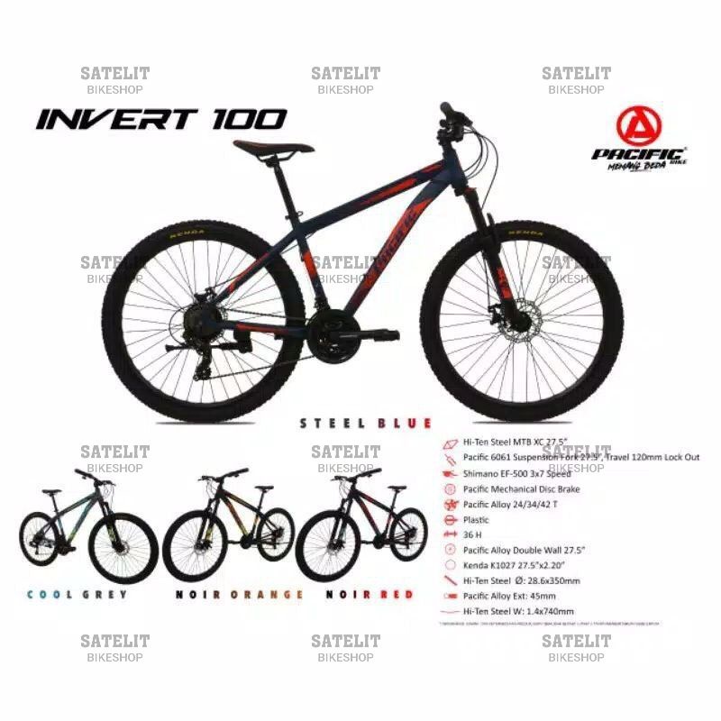 Jual Sepeda MTB Gunung Pacific Invert 100 Ukuran 27.5 Inch | Shopee ...
