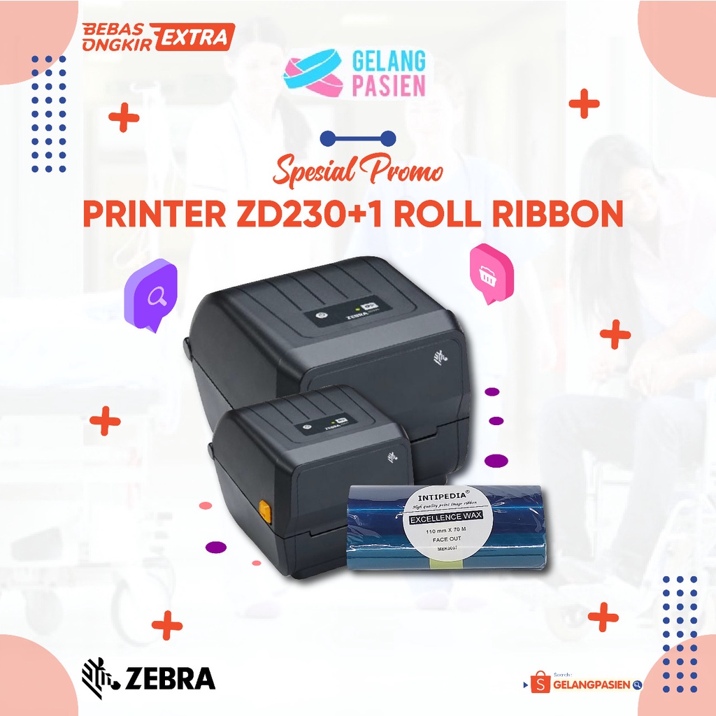 Jual PROMO PRINTER LABEL ZEBRA ZD230 | Shopee Indonesia
