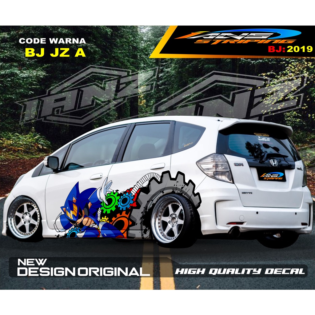 Jual TERMURAH STICKER DECAL MOBIL HONDA JAZZ MOBILIO AGYA AYLA / STIKER ...