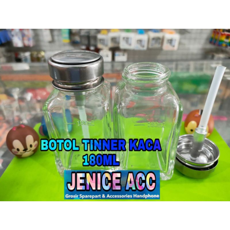 Jual BOTOL TINNER KACA 180ML SUNSHINE BOTOL TINER KACA SUNSHINE | Shopee Indonesia
