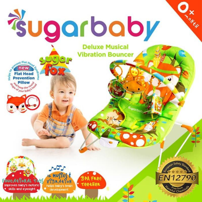 Jual SUGAR BABY Rocking Bouncer 10 in1 Premium Rocker Bouncher bouncer ...