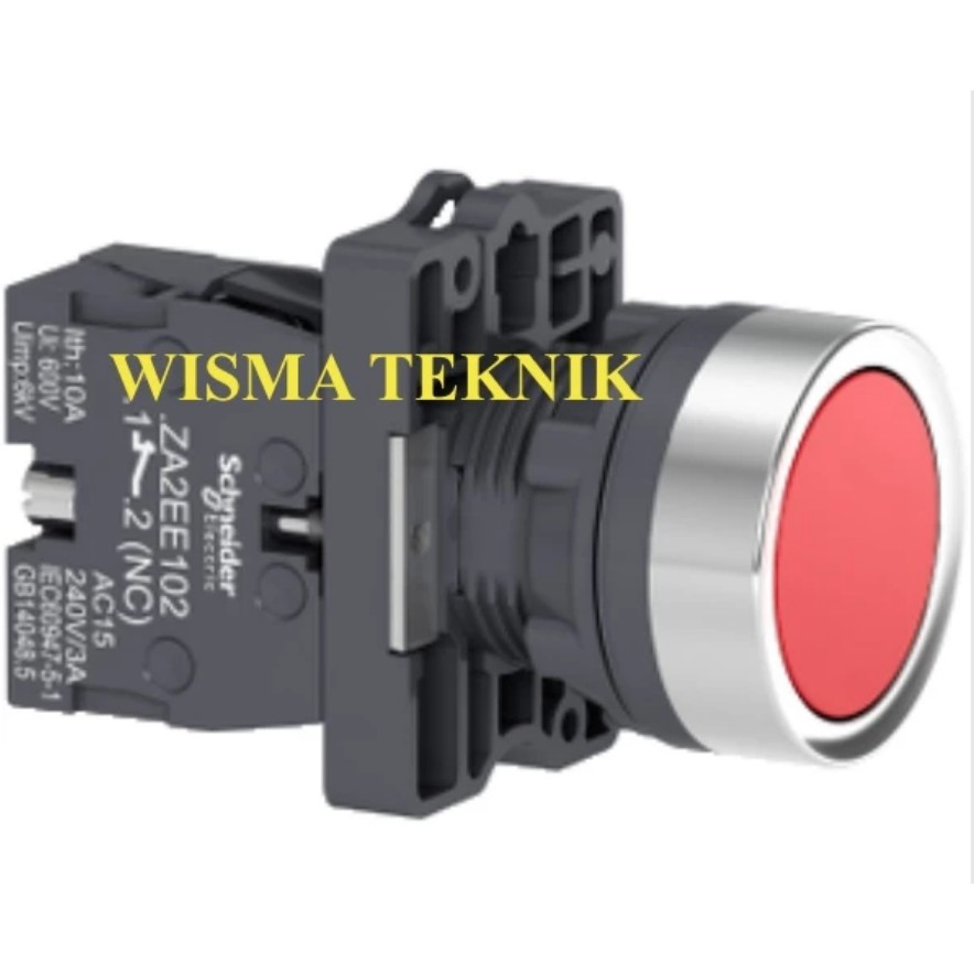 Jual Push Button Flush Red 1NC Schneider XA2EA42 | Shopee Indonesia