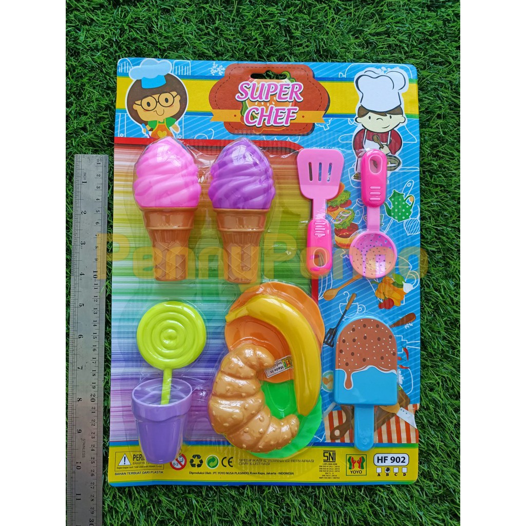 Jual Mainan Masakan Plate Pizza Set / Food BBQ Party / Burger / Donut ...
