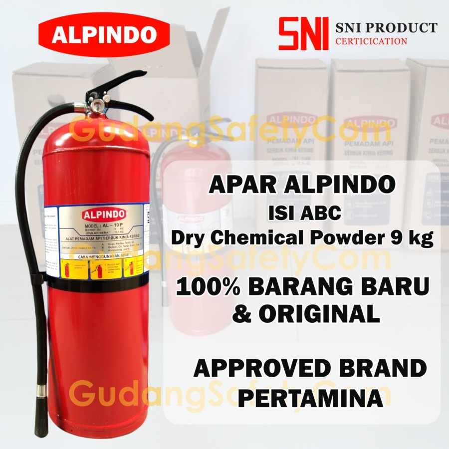 Jual Alpindo Powder 9kg / ALAT PEMADAM API RINGAN/APAR/ KEBAKARAN ...