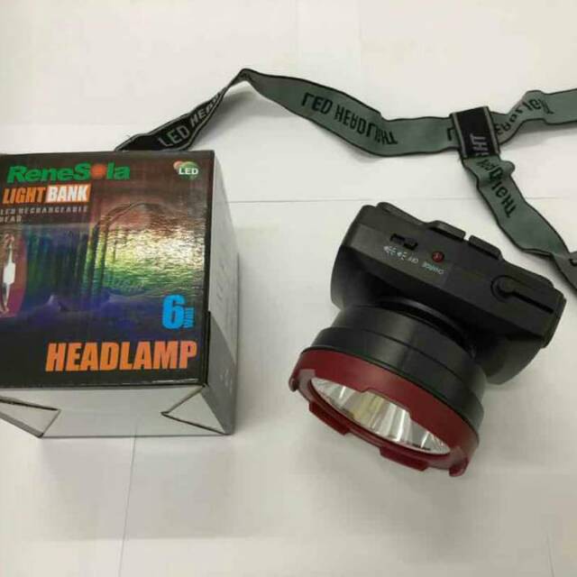 Jual Senter Kepala / Head Lamp Renesola 6 Watt Putih Eco | Shopee Indonesia