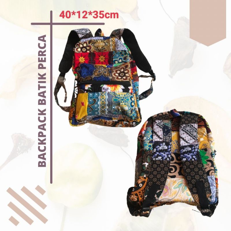 Jual tas ransel batik perca | Shopee Indonesia