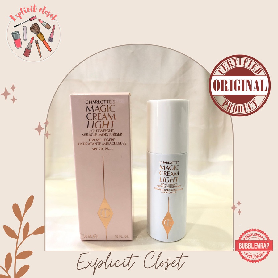 Jual .ec.CHARLOTTE TILBURY Magic Cream Light Lightweight Moisturiser ...