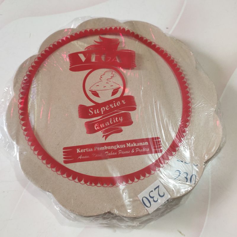 Jual Kertas Nasi Bulat Ukuran 25cm Isi 230 Lembar Kertas Nasi Bunga ...