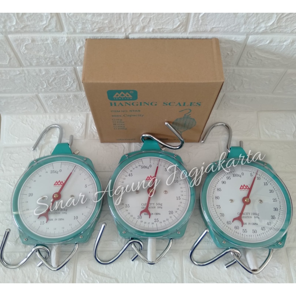 Jual TIMBANGAN GANTUNG JARUM SENSSUN CAMRY 25kg 50kg 100kg | Shopee Indonesia