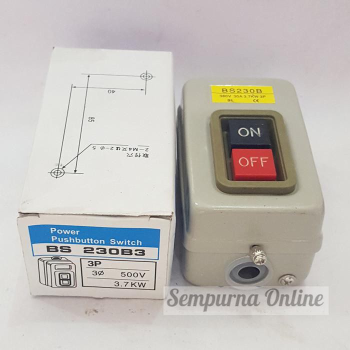 Jual Power Push Button Switch BS 230 B3 limited stock | Shopee Indonesia