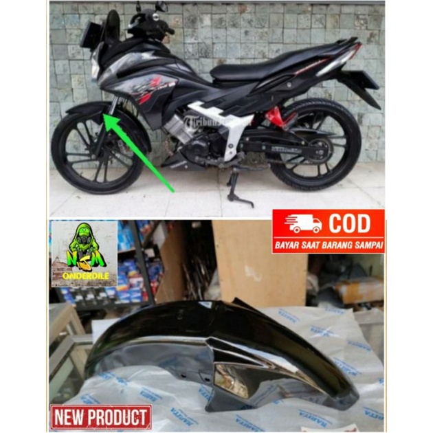 Jual Selebor Spakbor depan motor Honda CS1 cs 1 warna hitam tebal ...