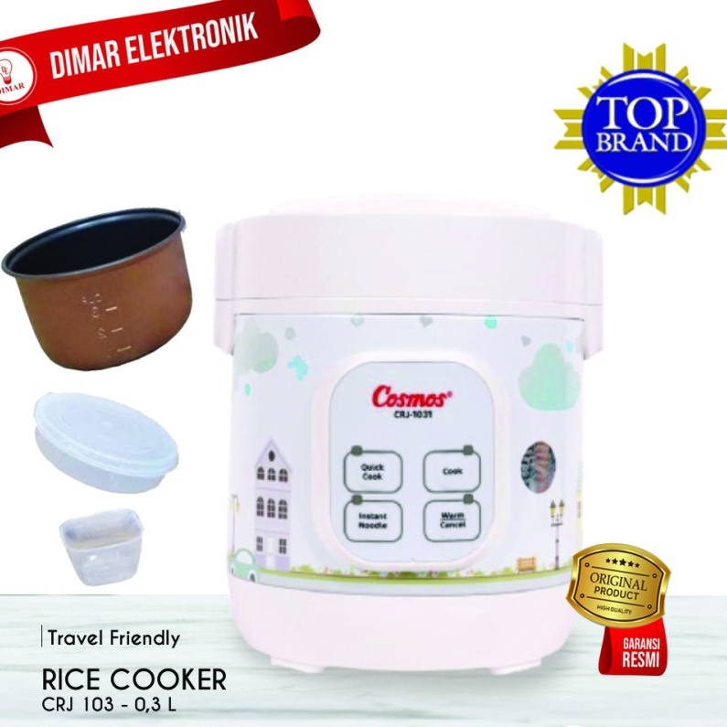 Jual Cosmos CRJ-1031 - Mini Portable Digital Rice Cooker 0.3 L | Shopee ...