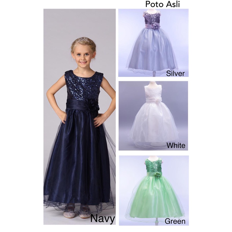 Jual POTO PRODUCT ASLI PREMIUM LONGDRESS IMPORT 4 - 11 tahun / GAUN ...