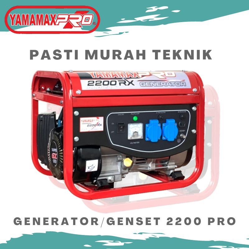 Jual Mesin Generator / Genset 1000 watt 4 Tak Yamamax 2200 Pro | Shopee ...