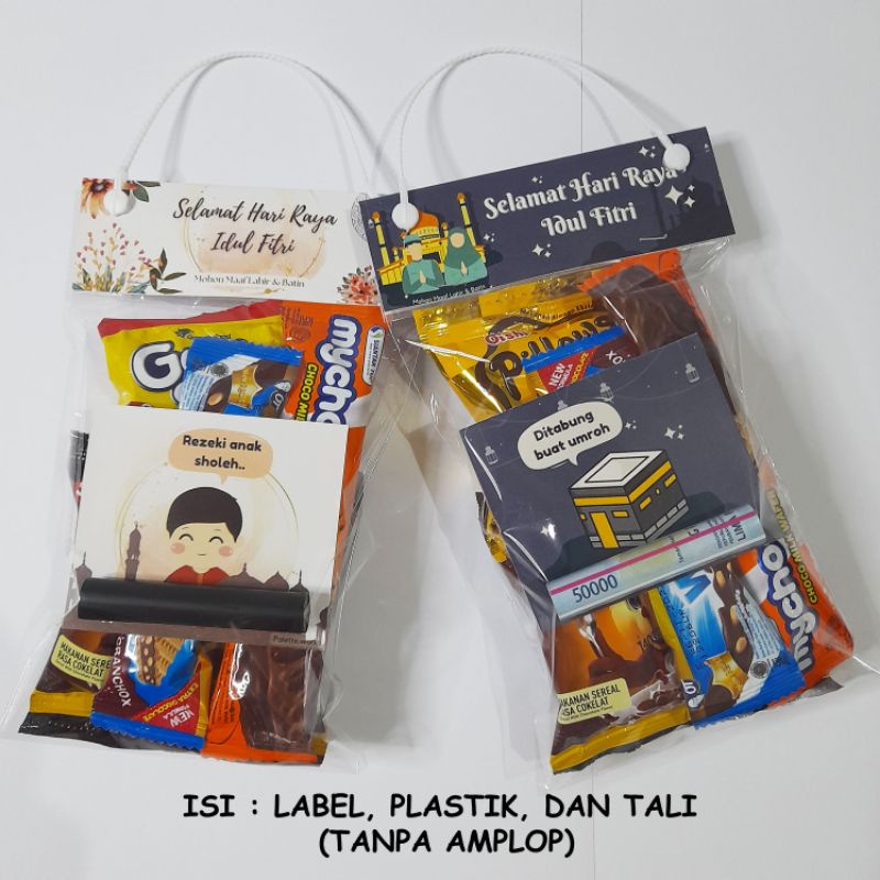 Jual Label Tas Plastik Snack Bingkisan Lebaran Idul Fitri (Isi 5 PCS ...