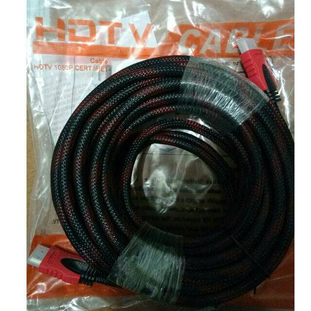Jual Kabel hdmi tebal 10m to hdmi 10 meter bagus cable HDTV tv LED male ...