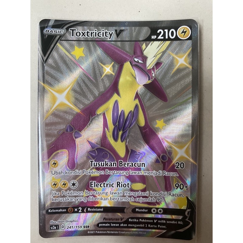 Jual Toxtricity V SSR Pokemon TCG Indonesia | Shopee Indonesia