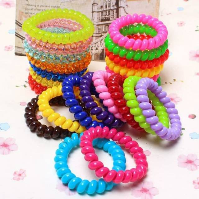 Jual Kunciran SPIRAL - Kunciran Spiral Besar - Ikat Rambut Karet (VC ...