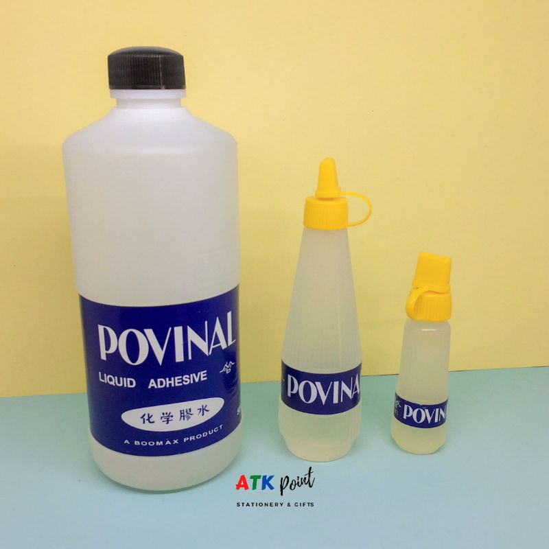 Jual ATK-POINT | Lem Povinal liquid adhesive lem cair bening 22ml ...