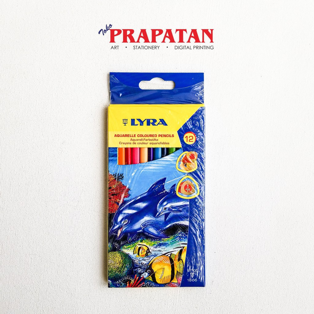 Jual Pensil Warna Lyra Aquarelle 12 Color Long | Color Pencil | Shopee ...