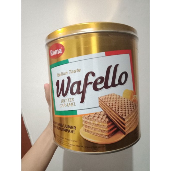 Jual Ready stok Gery wafer roll kaleng 350 gr dan ROMA WAFELLO WAFELO ...