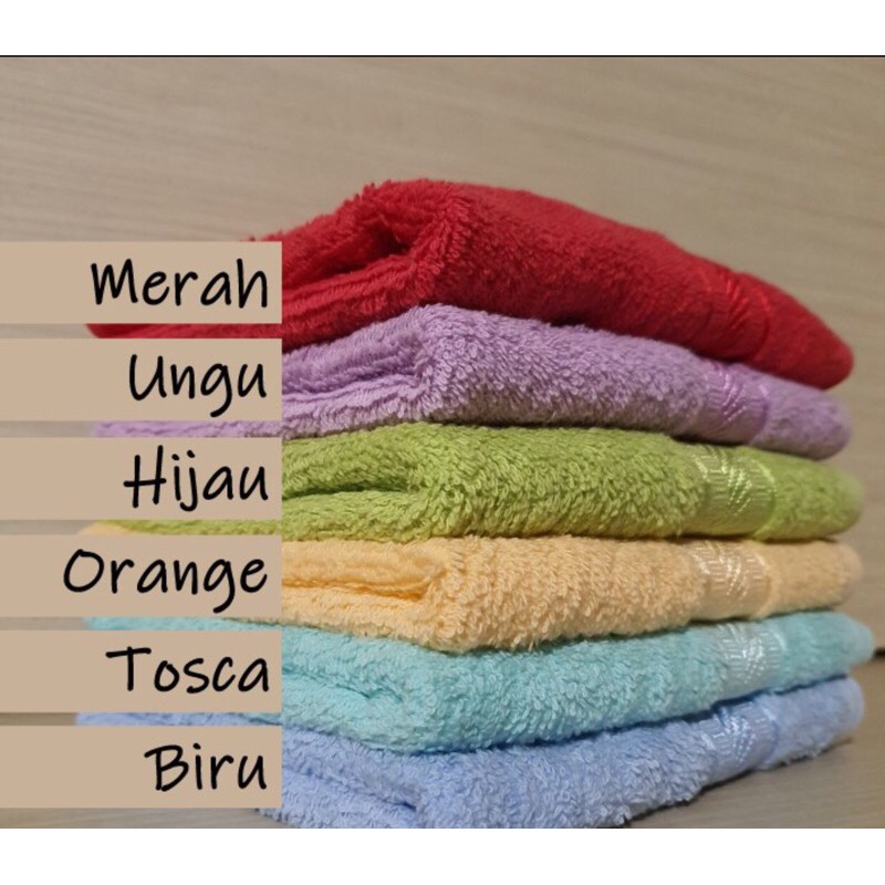 Jual Handuk merah putih 60x120 | Shopee Indonesia