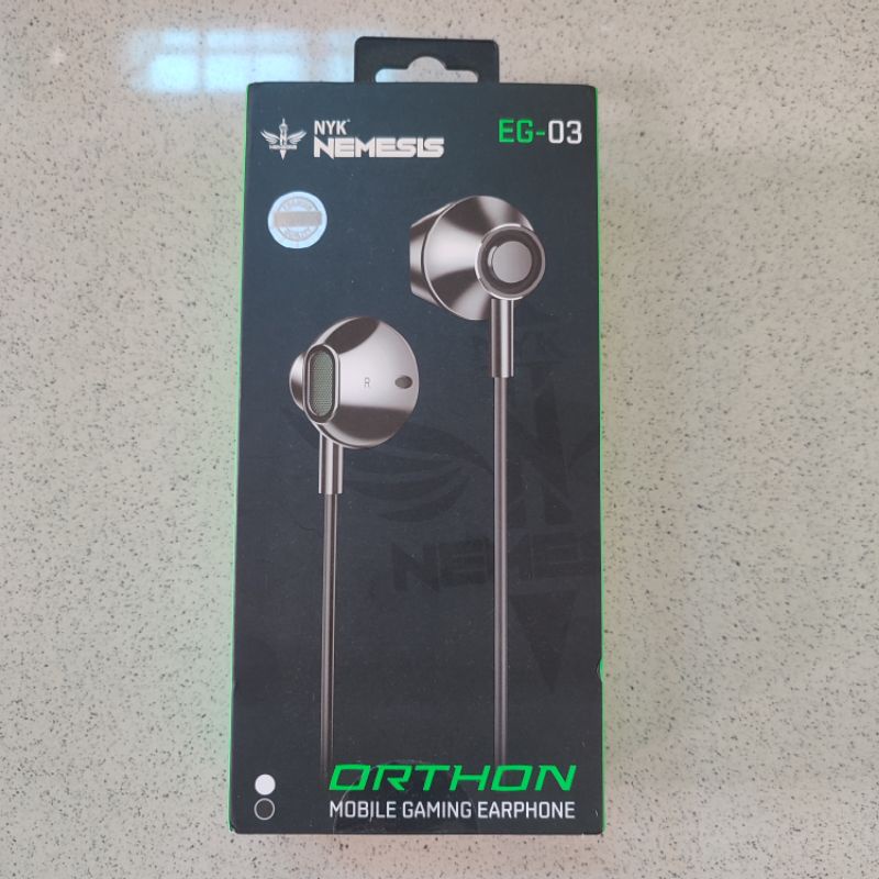 Jual Headset / Earphone Gaming NYK EG03 / EG-03 Orthon Putih (Segel ...