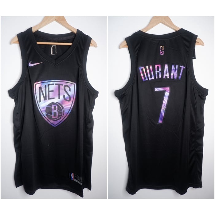 Jual BLACK RAINBOW NETS #7 DURANT HITAM JERSEY BASKET NBA | Shopee ...
