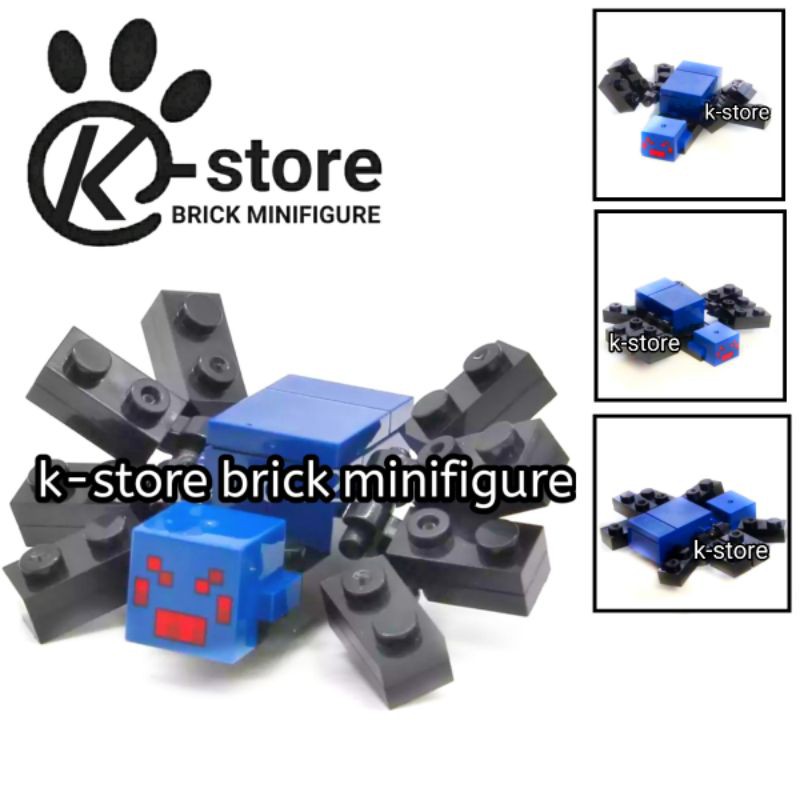 Jual brick minecraft mine craft horse, spider, donkey, polar bear, cave ...