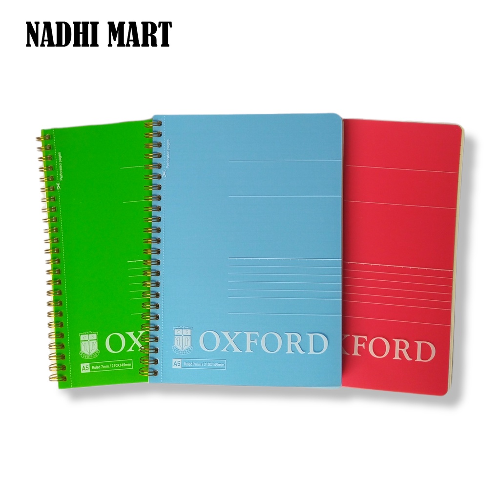 Jual BUKU NOTEBOOK SPIRAL A5 TEBAL / NB SPIRAL OXFORD A5 D86 | Shopee ...