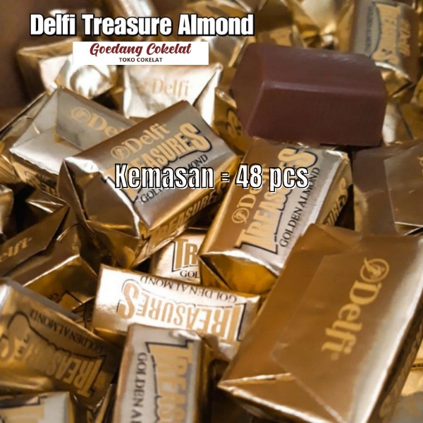 Jual Coklat Delfi Treasures Almond Cookies 1KG (96PCS) | Shopee Indonesia