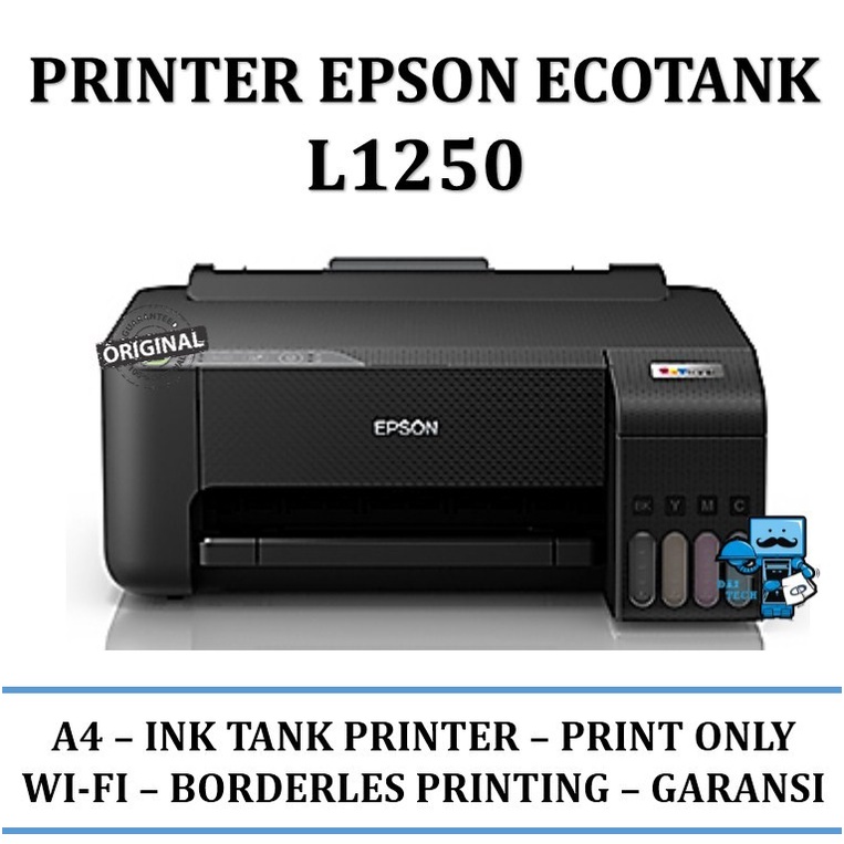 Jual Printer Epson Ecotank L1250 A4 Wi-fi - Garansi Resmi | Shopee Indonesia