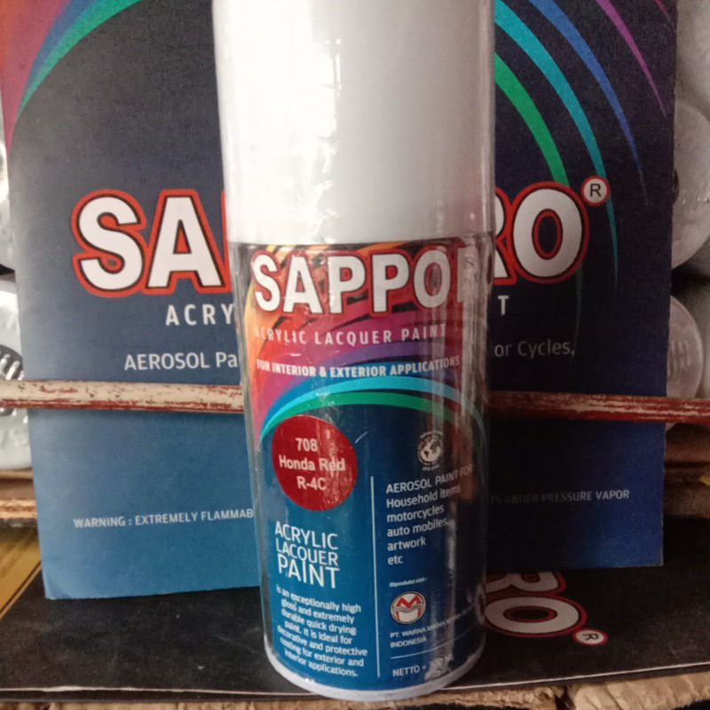 Jual Saporo SAPPORO 708 / 701 Honda Red R-4C R3C 300ml Merah Candy Tone ...