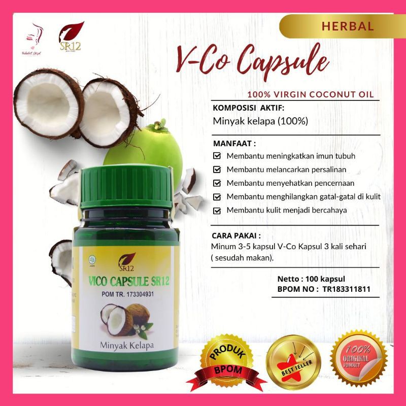 Jual AMPUH !! VICO CAPSULE SR12/VCO KAPSUL/MENJAGA DAYA TAHAN TUBUH ...