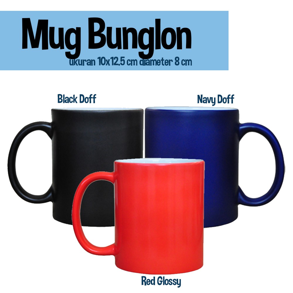 Jual Chameleon Mug / Mug Bunglon diameter 8 cm tinggi 10 cm - Hitam ...