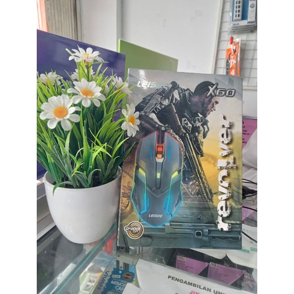 Jual MOUSE GAMING LEISHE X60 | Shopee Indonesia