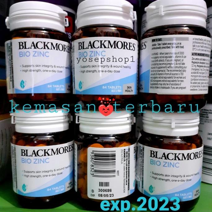 Jual BLACKMORES BIO ZINC VITAMIN KESEHATAN KULIT SKIN HEALTH 84 TABLETS ...