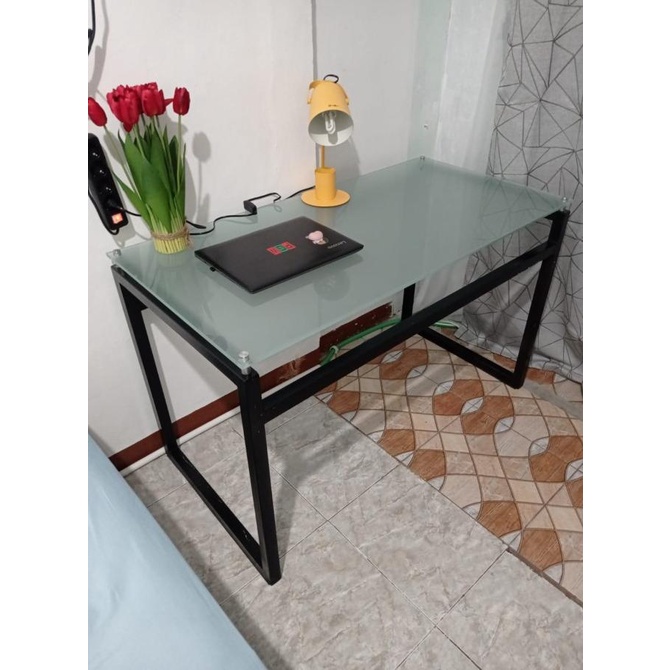 Jual Meja Kerja/Meja Kantor Kaca Xg8Boe6381 | Shopee Indonesia
