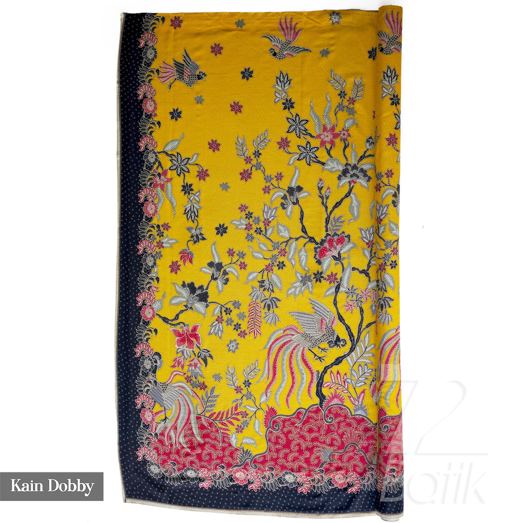 Jual KAIN BATIK PREMIUM Bahan Dobby Dobi Dobbi Dolbi Motif Burung Warna ...
