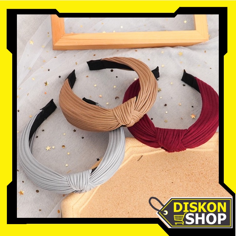 Jual Diskon Shop - F5176 Bando Bandana Polos Wanita / Bando Simpul ...