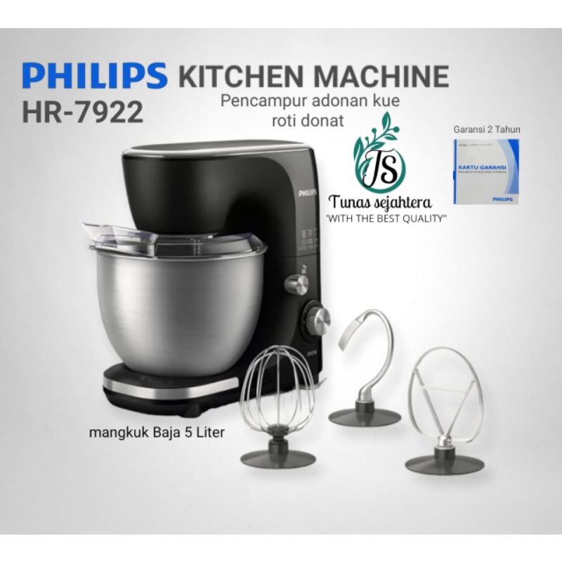 Jual Stand mixer PHILIPS Kitchen machine HR7922 Mixer PHILIPS besi 5 ...