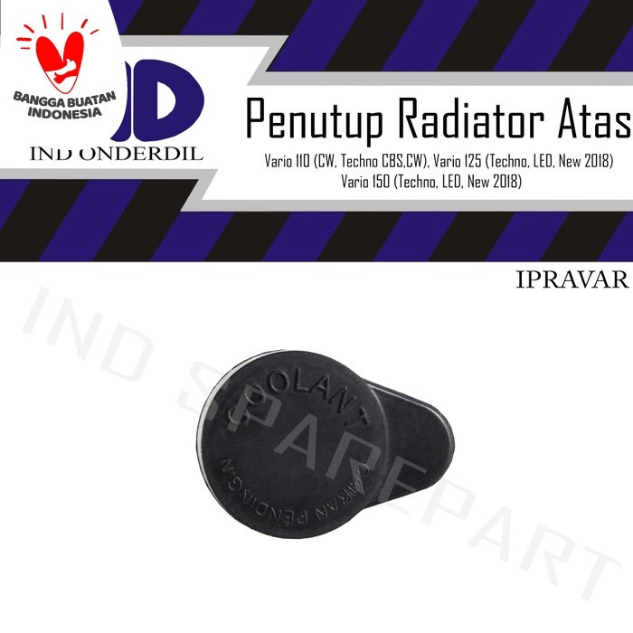 Jual IND Onderdil Karet Penutup-Tutup Air Radiator Atas Vario 150 ...