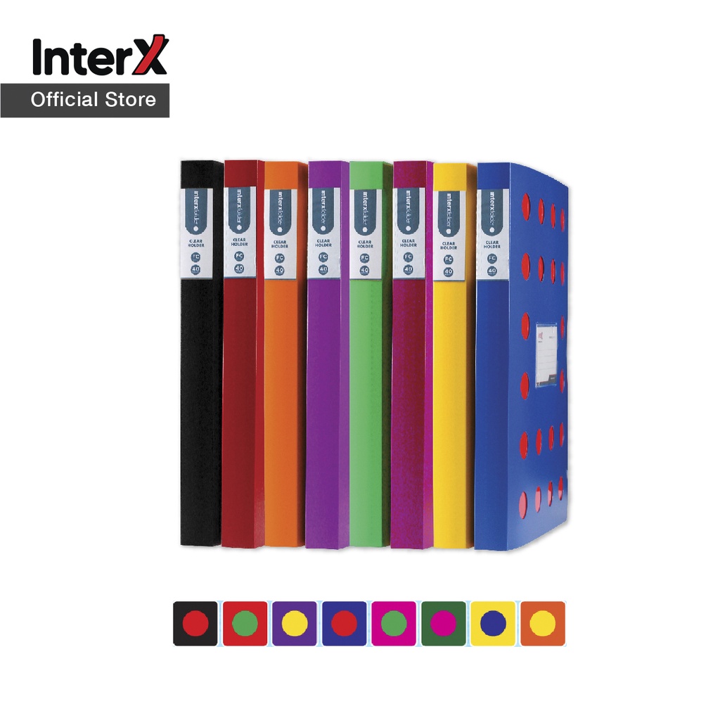 Jual InterX Clear Holder 40 Pc Folio Dot Series w/ inner bag | Shopee ...